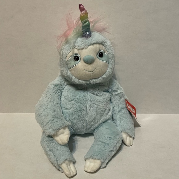 Gund | Toys | Gund Dazzle Blue Sloth Unicorn Slothicorn Plush Stuffed ...